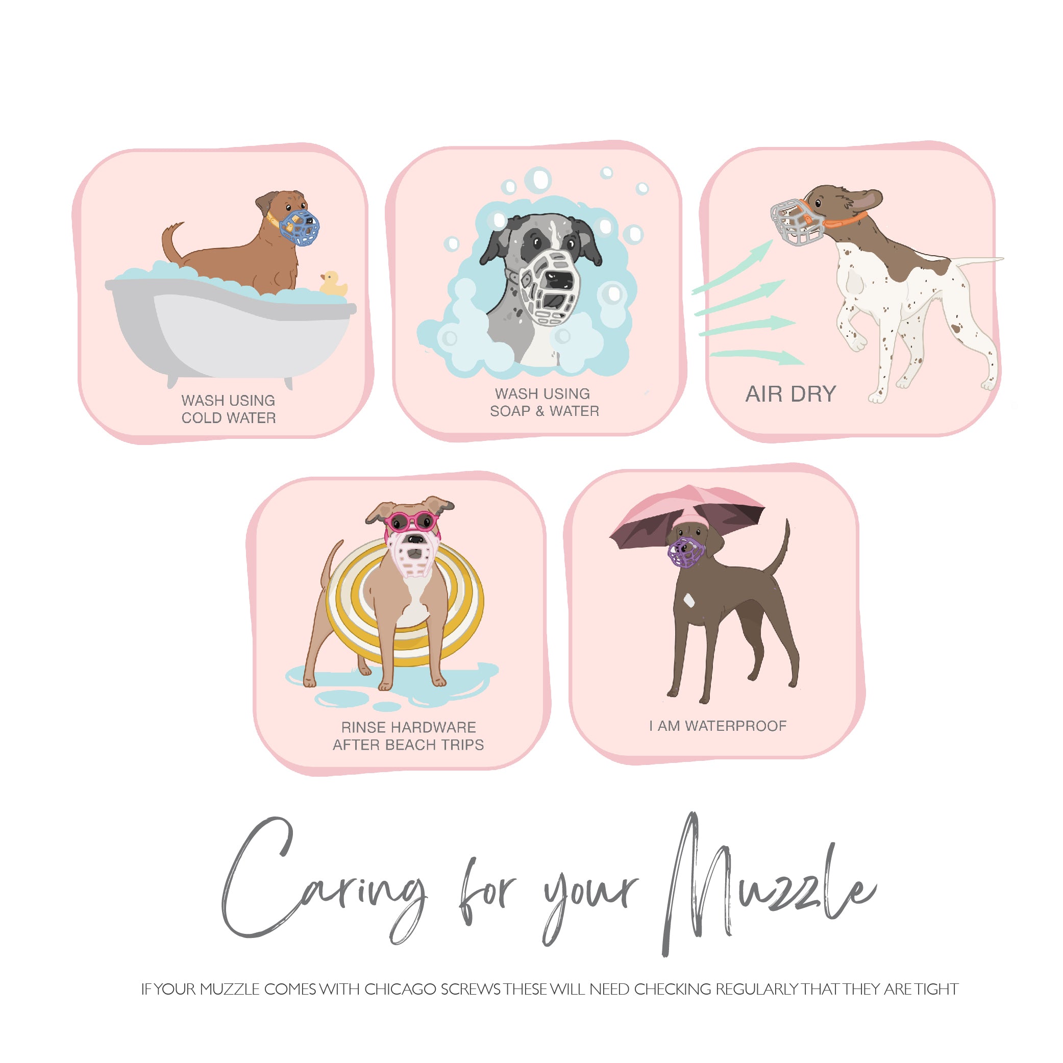 Size Neli Dog Muzzle - Made to order muzzle with colour customisation ...