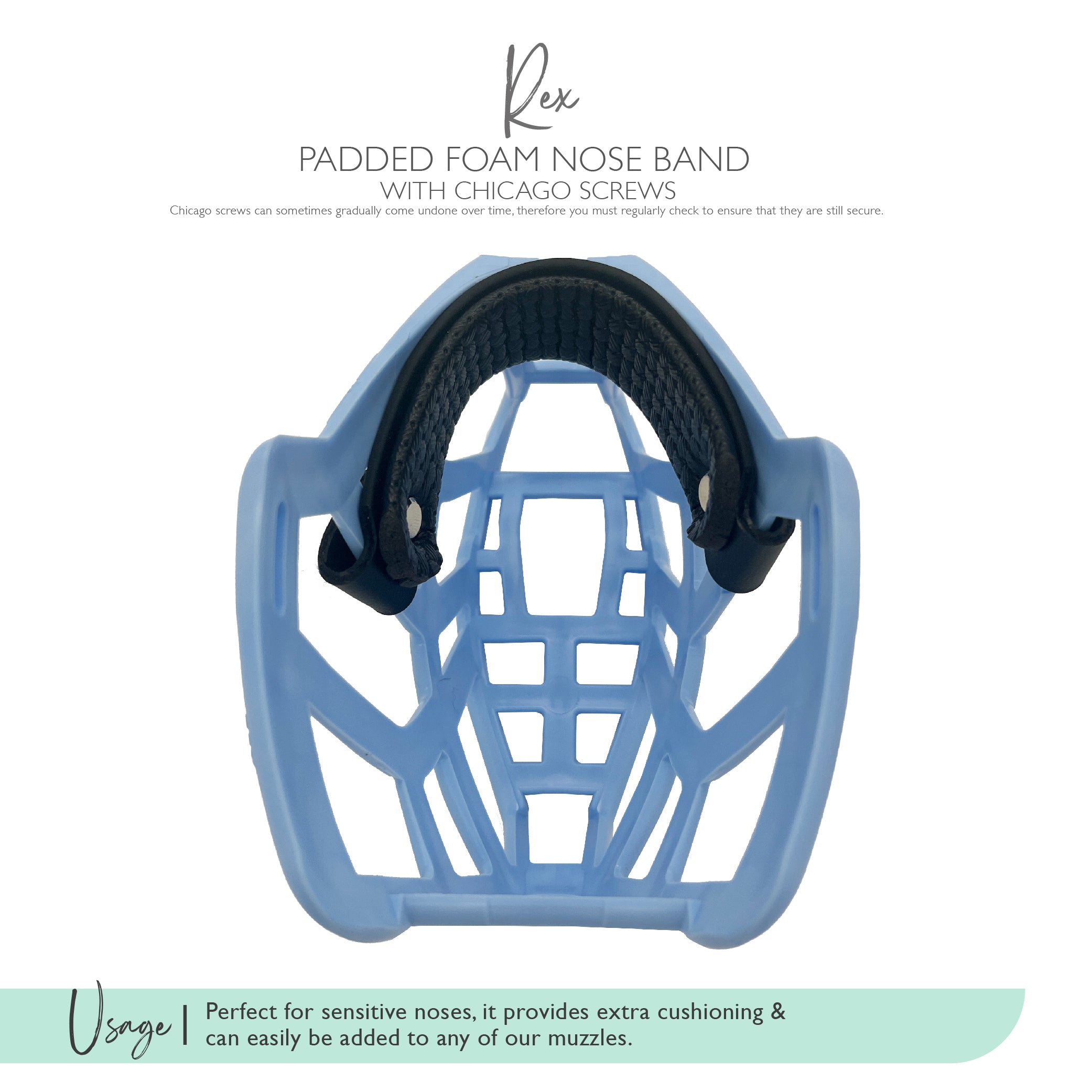Foam padded nose band - Customisable– The Muzzle Movement