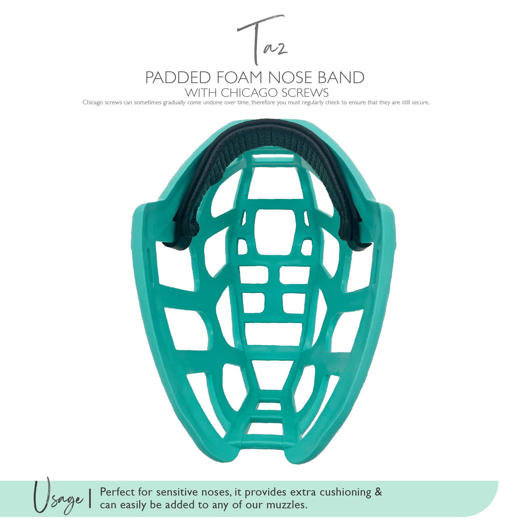 Foam padded nose band - Customisable– The Muzzle Movement