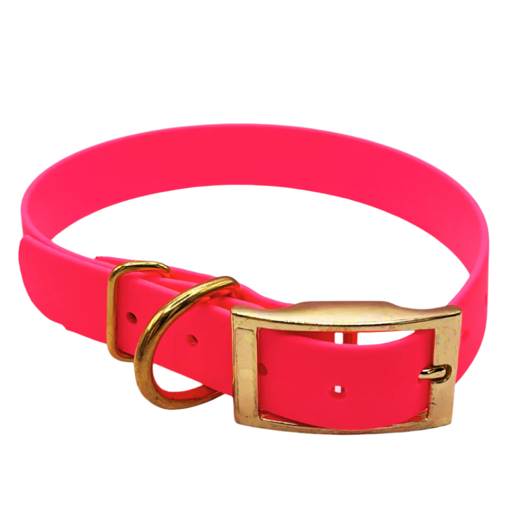 Block colour Biothane collar – customisable– The Muzzle Movement