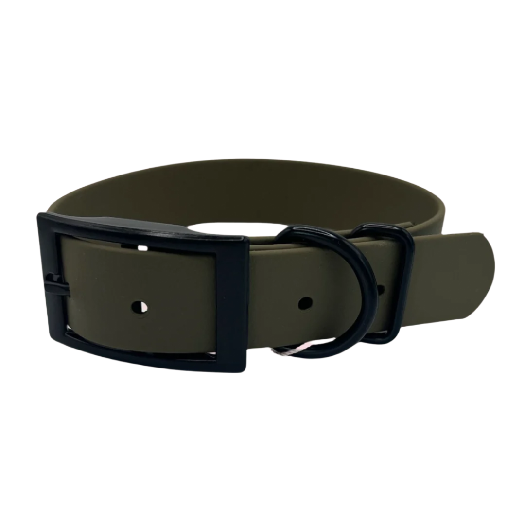 Block colour Biothane collar – customisable– The Muzzle Movement